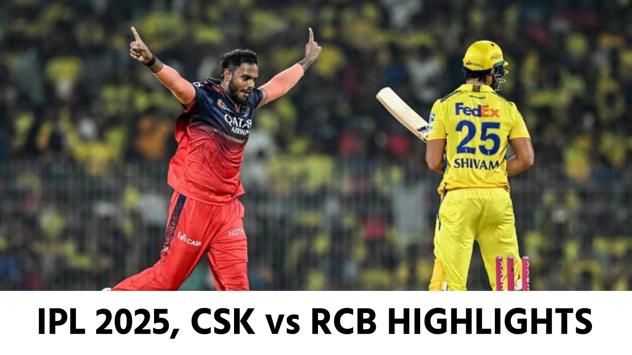 IPL 2025 CSK vs RCB match Highlights: চেপকের মাটিতে ৫০ রানে চেন্নাইকে হারিয়ে ঐতিহাসিক জয় ...